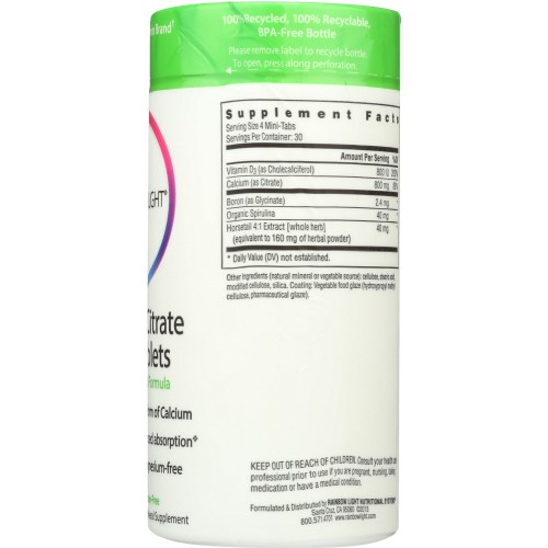 RAINBOW LIGHT: Calcium Citrate Mini-Tablets, 120 Mini-Tabs