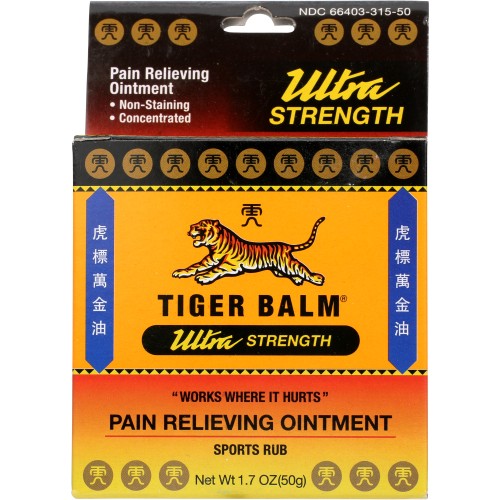 TIGER BALM: Sports Rub Pain Relieving Ointment Ultra Strength Non ...