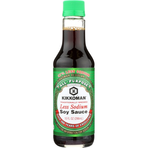 KIKKOMAN: Less Sodium Soy Sauce, 10 oz