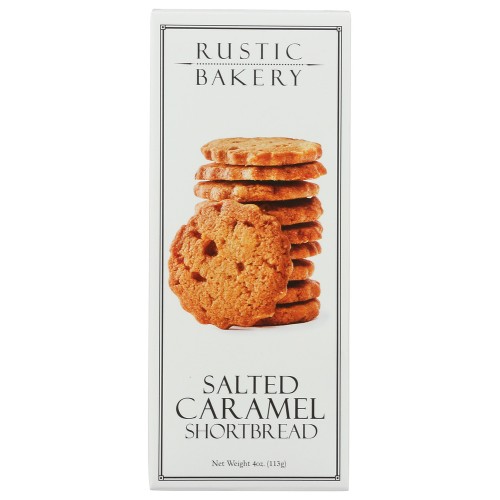RUSTIC BAKERY: Salted Caramel Shortbread, 4 oz