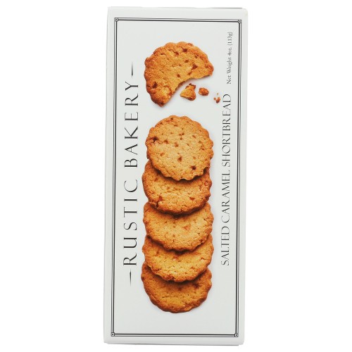 RUSTIC BAKERY: Salted Caramel Shortbread, 4 oz