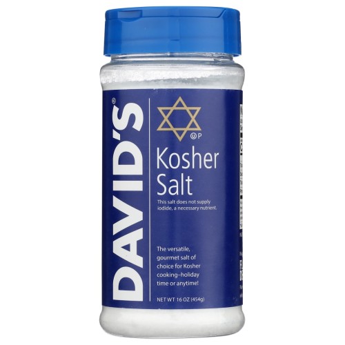 DAVIDS: Kosher Salt, 16 oz