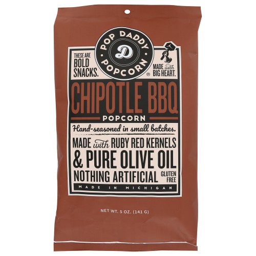 POP DADDY POPCORN: Chipotle Bbq Popcorn, 5 oz