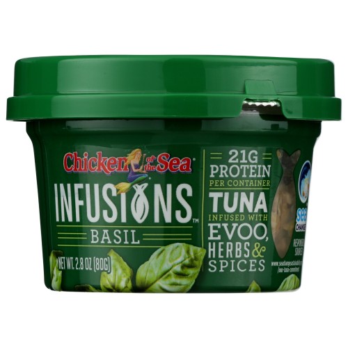 CHICKEN OF THE SEA: Tuna Basil Infusion, 2.8 oz