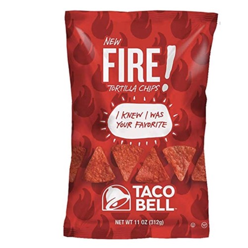 TACO BELL: Fire Tortilla Chips, 11 oz