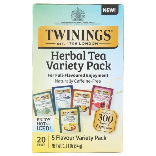 TWINING TEA: Herbal Tea Variety Pack, 20 bg